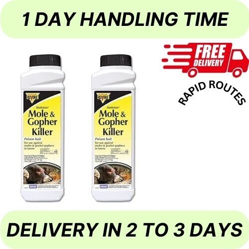 2 ~ Bonide Revenge Moletex Mole & Gopher Killer Poison Bait Toxic ...