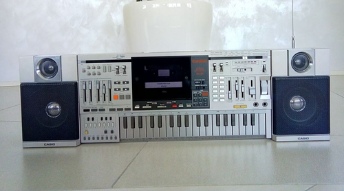 CASIO KX-101 RaRe Vintage Stereo Cassette Boombox Organ Combo Synth ...