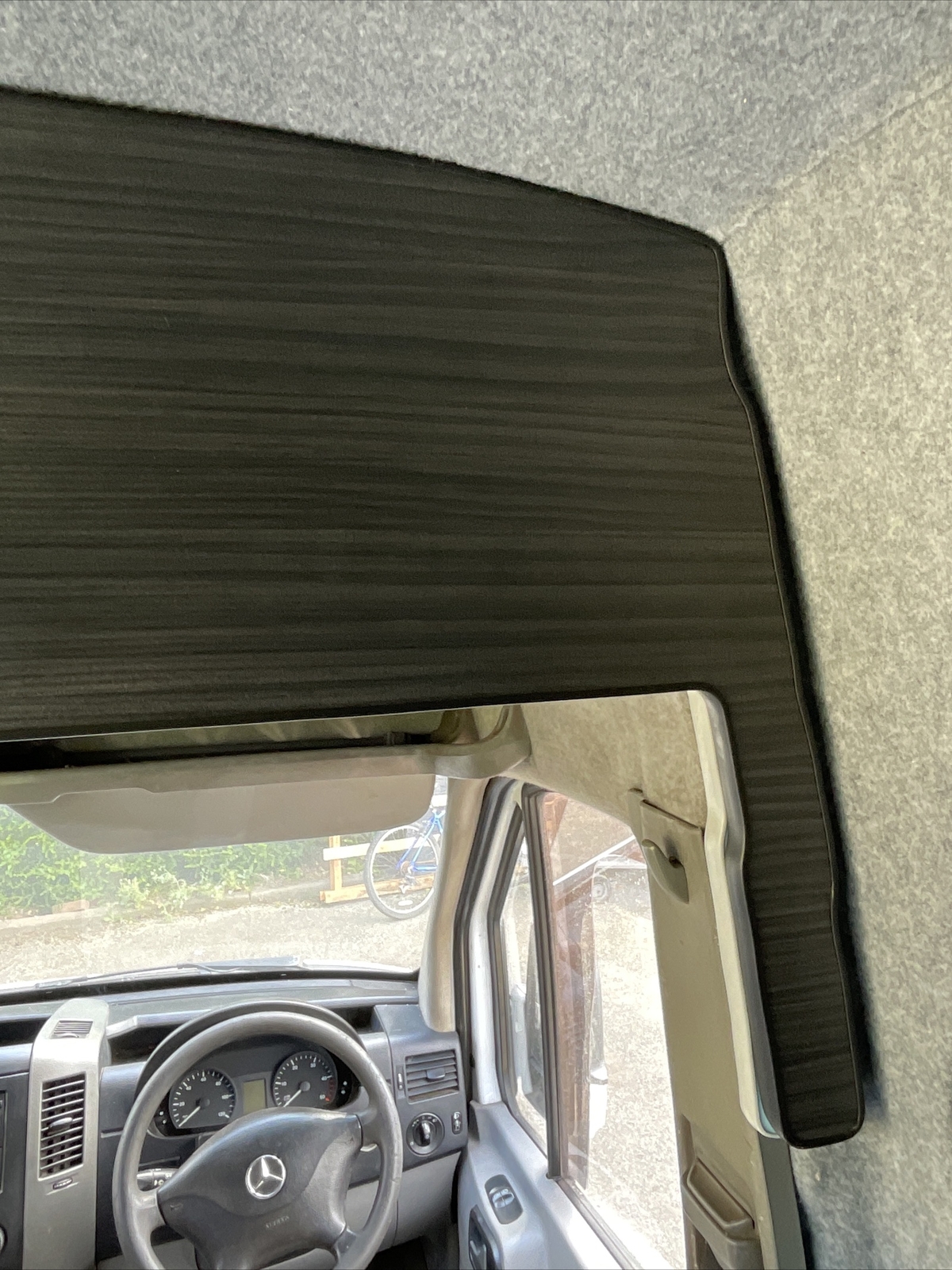 Mercedes Sprinter VW Crafter overhead Cab Shelf storage cupboard Fascia ...