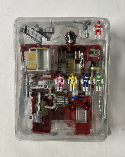 COMPLETE Mighty Morphin Power Ranger Zeo Red Battlezord Micro Playset ...