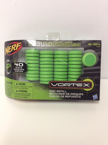 Nerf Vortex Disc Refills, 40 Pack, Authentic, New in Original Packaging ...