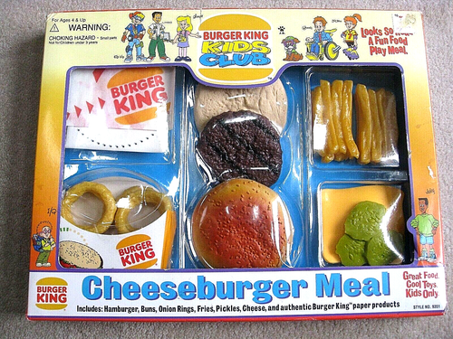 BURGER KING MEAL BOXED SET REALISTIC FAKE FAUX PLAY FOOD PROP ~ NEW ...