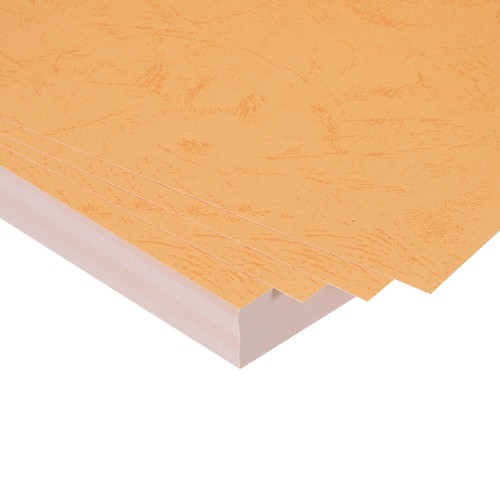 100Pcs Texture Paper Binding Covers, 8.5x11.5", 65 Lb, Orange ...