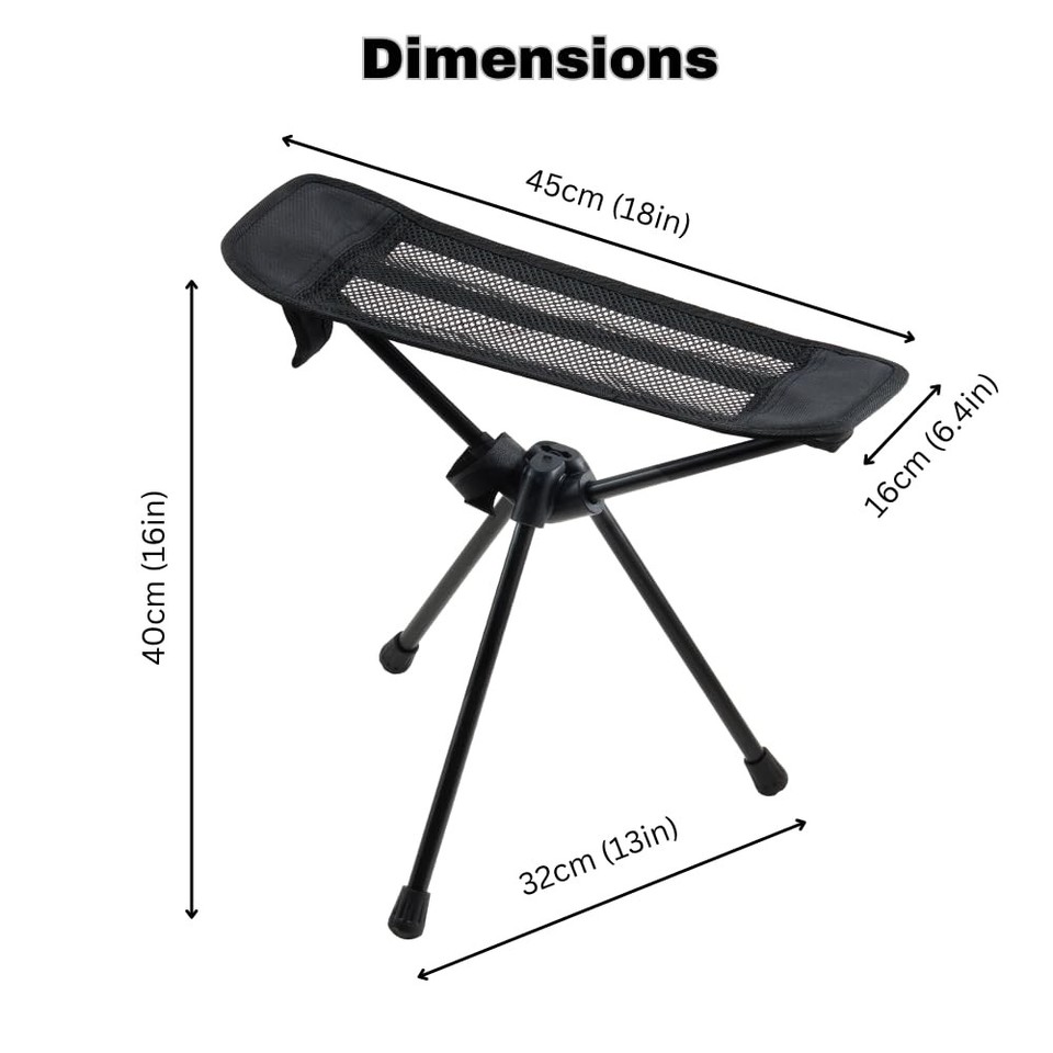 Universal Camping Chair Foot Rest - Folding Leg Rest for Outdoor, Foot ...