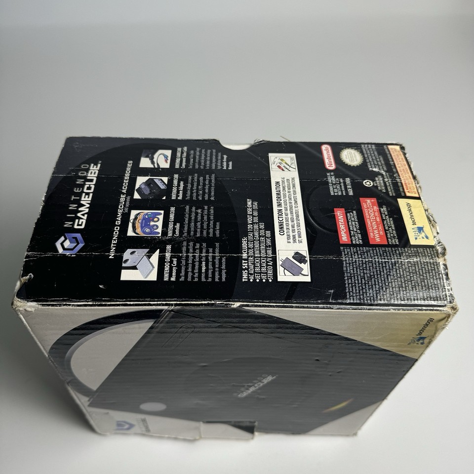 Nintendo Gamecube Jet Black Console BOX ONLY No Inserts See Pics for ...