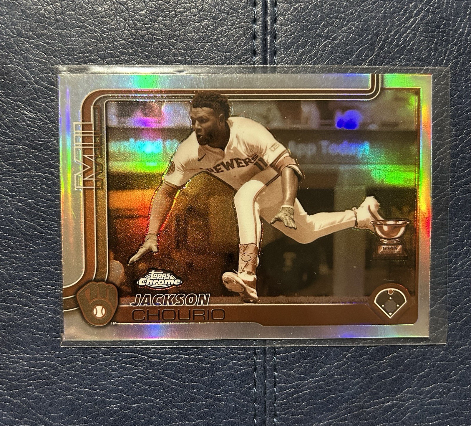 Jackson Chourio 2025 Topps Chrome #262 Sepia Refractor Price Guide ...