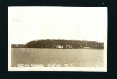 Ventura Iowa IA 1911 RPPC Marsh Area Hunting Ground, Cabin Being ...