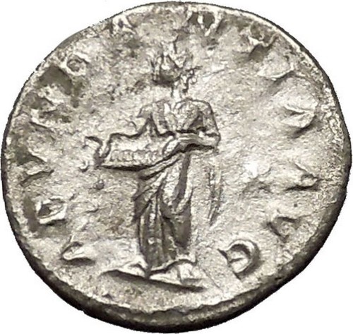 Elagabalus Bisexual Emperor 220AD Silver Ancient Roman Coin Abundantia ...