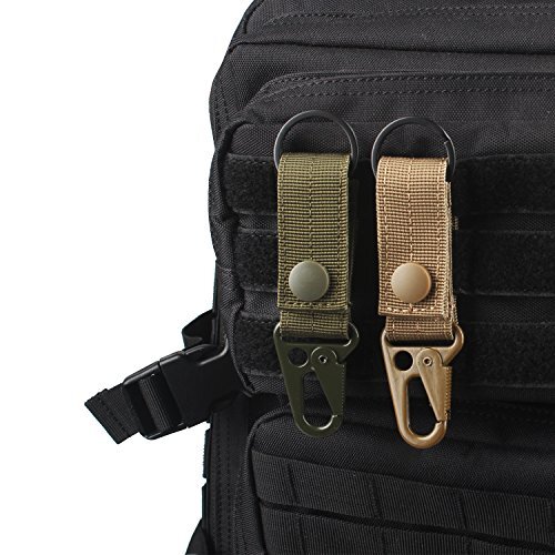 Tactical Molle Key Ring Gear Key Keeper Keychain Black (Pack of 2) | eBay