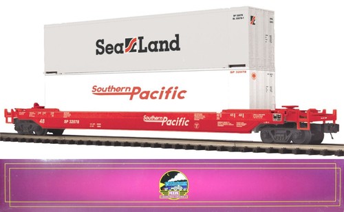 MTH Premier 20-95071 Southern Pacific Husky Stack Car w/Containers O ...
