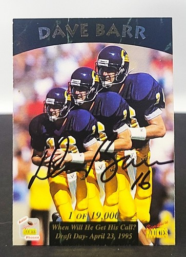 DAVE BARR Signed 1995 Signature Rookies Auto-Phonex Card #12 Golden ...