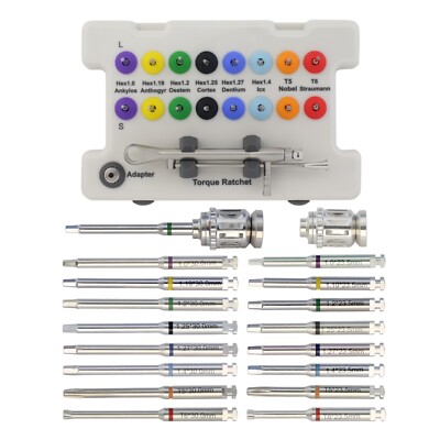 Universal Implant Driver Torque Wrench Kit Latch Screwdriver Manual ...