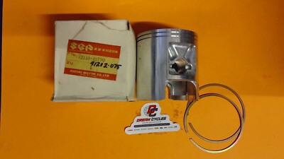 NOS GENUINE SUZUKI RM370 PISTON & RING SET .75mm 1976-77 FAST SHIP RM ...
