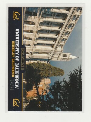 UNIVERSITY CALIFORNIA 2015 CAL TEAM CARD PANINI #4 GOLD PARALLEL SERIAL ...