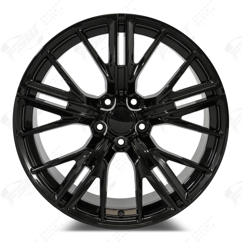 20" New ZL1 Style Wheels Gloss Black Stagger Rims Fit Chevy Camaro RS ...