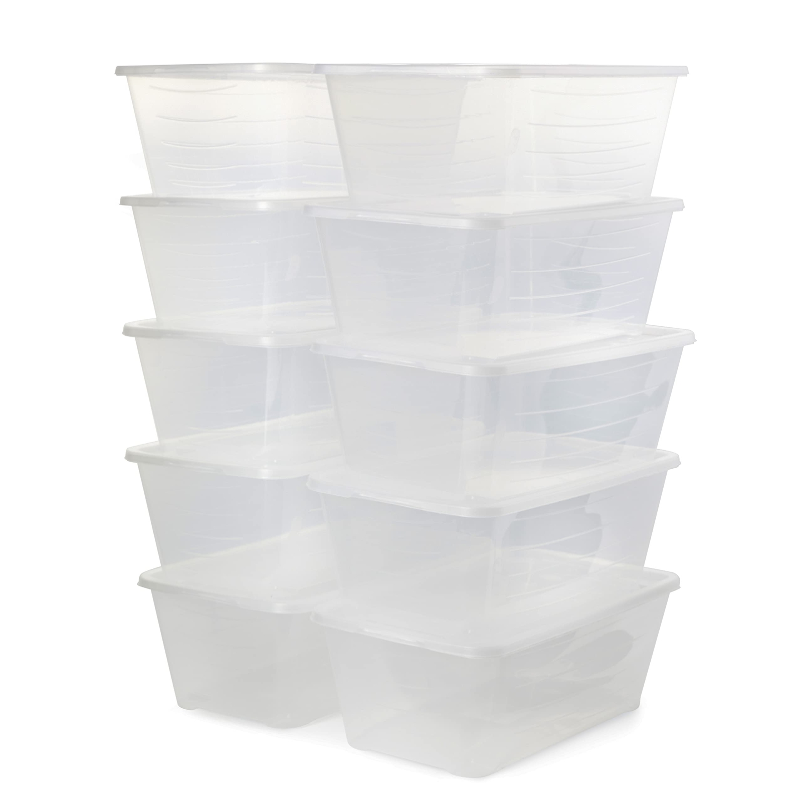 Life Story 2xSHB-10 Shoe and Closet Storage Box Stacking Container ...