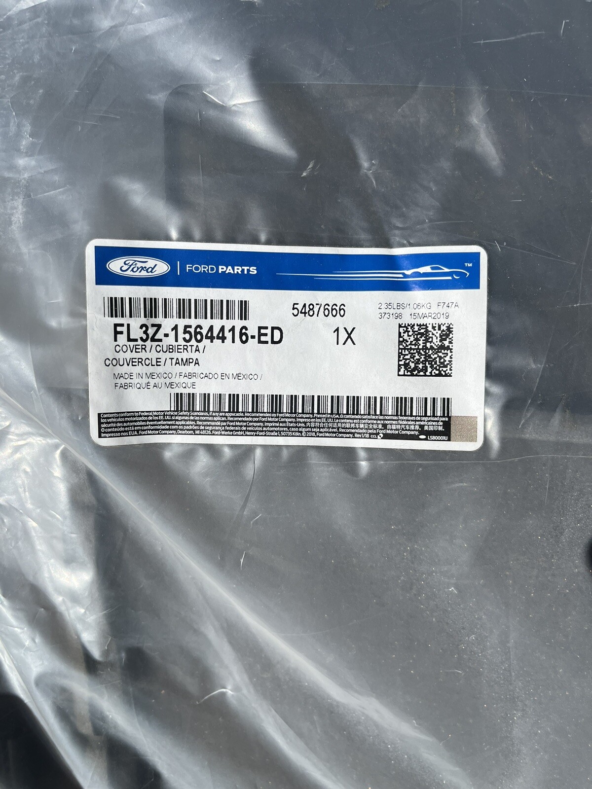 Genuine Ford Cover Assembly - Seat Back FL3Z*1564416*ED | eBay