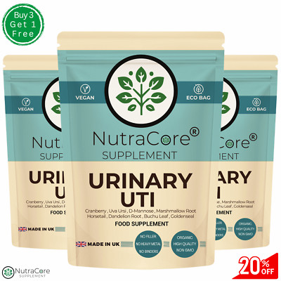 Urinary & UTI Complex Caps 700mg-Urinary & UTI Relief Support-100%Vegan ...