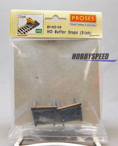 BACHMANN HO SCALE RAILROAD BUFFER STOP PAIR BUMPERS end of track ...