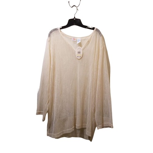 Sand N Sun Coverup 3X (22W – 24W) Cream Ivory Mesh Swim Beach Pool ...