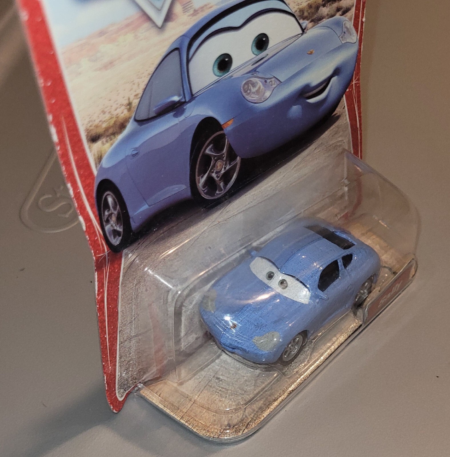 DISNEY PIXAR CARS SERIES 2 DESERT SALLY DIECAST MODEL RED LABEL TOY BOY ...