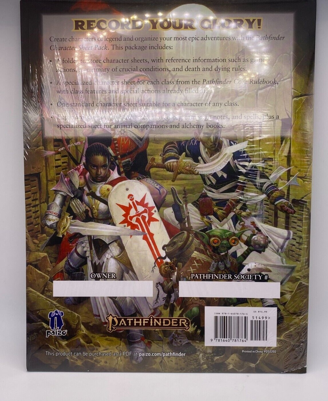 Paizo Character Sheet