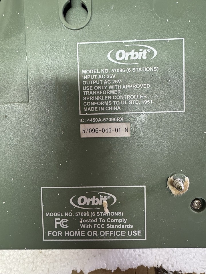 Orbit 57096 Super-6 Station Water Sprinkler Time Controller with Remote ...