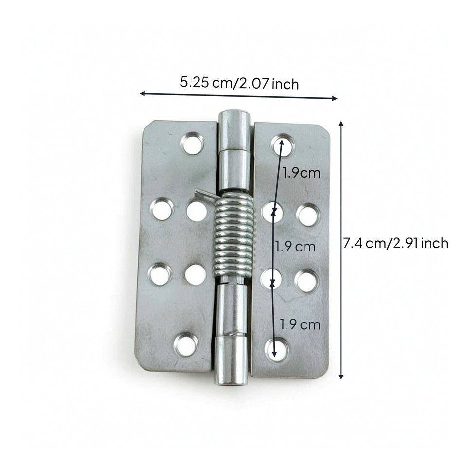 8 Pieces Screen Door Hinge Automatic Rebound Spring Hinge Screw Mount ...