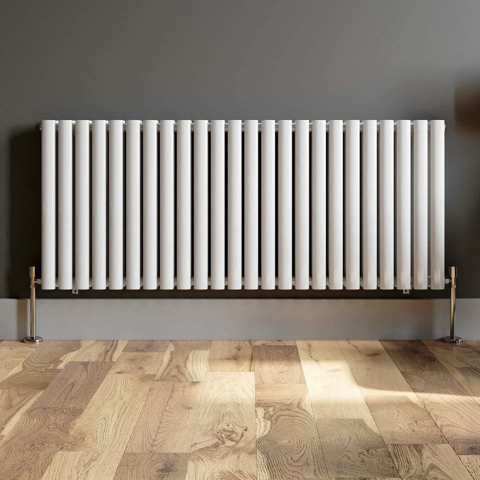 Radiator Horizontal Double Panel Oval Column Designer Central Heating ...