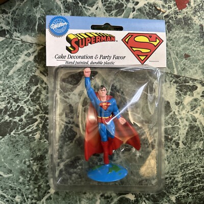 VINTAGE 1994 DC COMICS SUPERMAN CAKE DECORATION Action Figure PARTY ...
