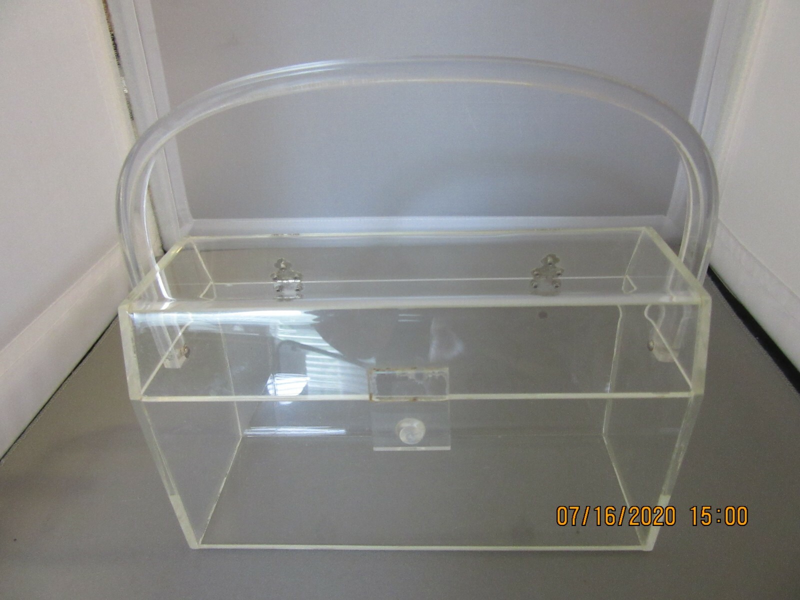 Unusual Vintage Clear Lucite Pocketbook Pocket Book Purse 1960's | eBay
