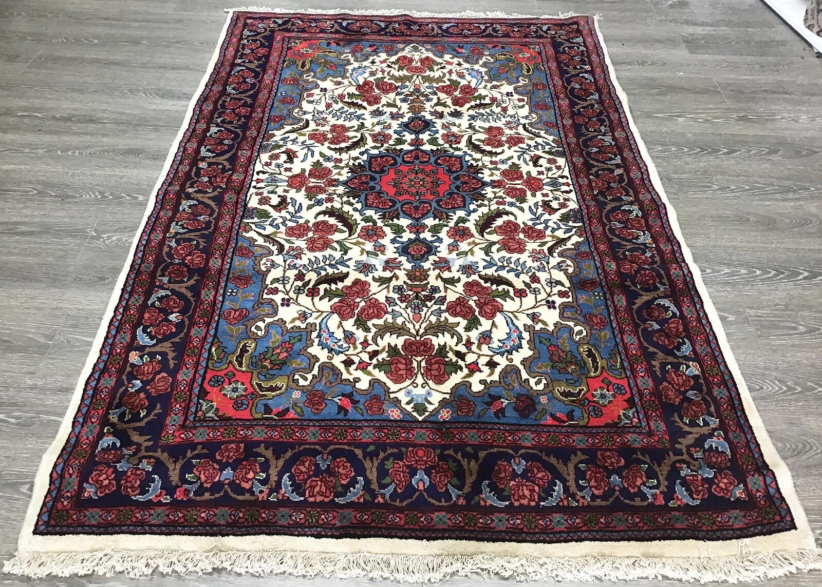Wool Vintage Exquisite Hand-knotted Rug 4’10" X 7'1" (Bigar) | eBay
