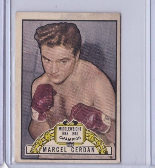 1951 Topps Ringside #5 Marcel Cerdan MIDDLEWEIGHT CHAMPION BOXING ID60 ...