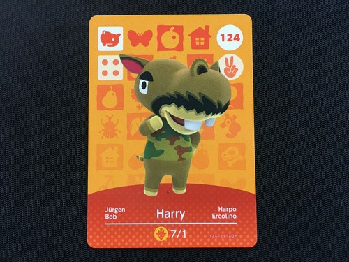 Carte amiibo animal crossing HARRY 124 | eBay