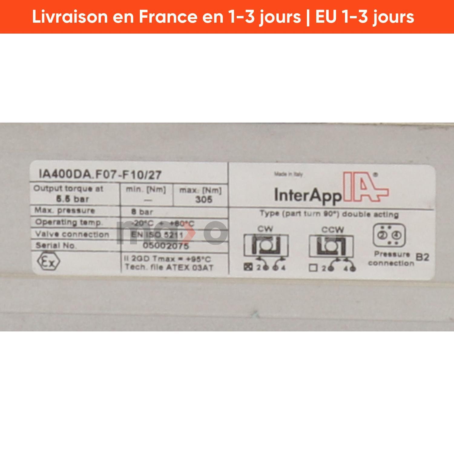 Interapp IA400DA.F07-F10/27 Pneumatic actuator New NMP | eBay
