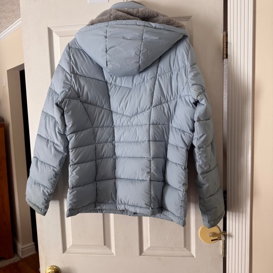 Calvin Klein Women's Blue Puffer Jacket Size L Excellent Condition | eBay
