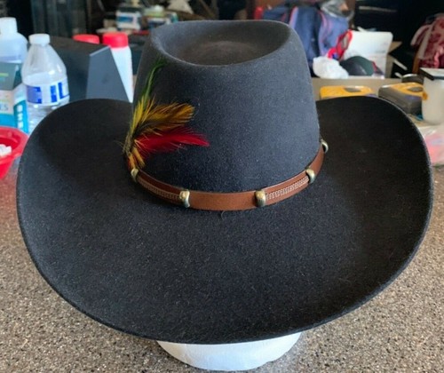 AKUBRA "The Boss" Western Fur Felt Hat Mens Felt Dark… - Gem