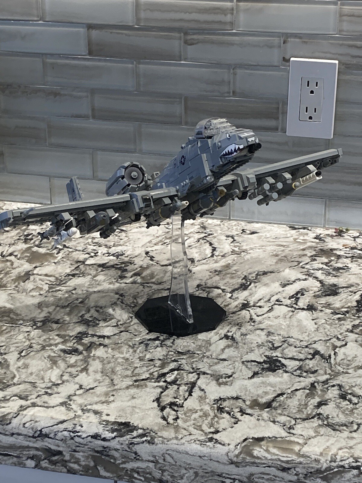 Planebricks A-10 Thunderbolt 2 With BRICKMANIA Pilot Minifigure | eBay