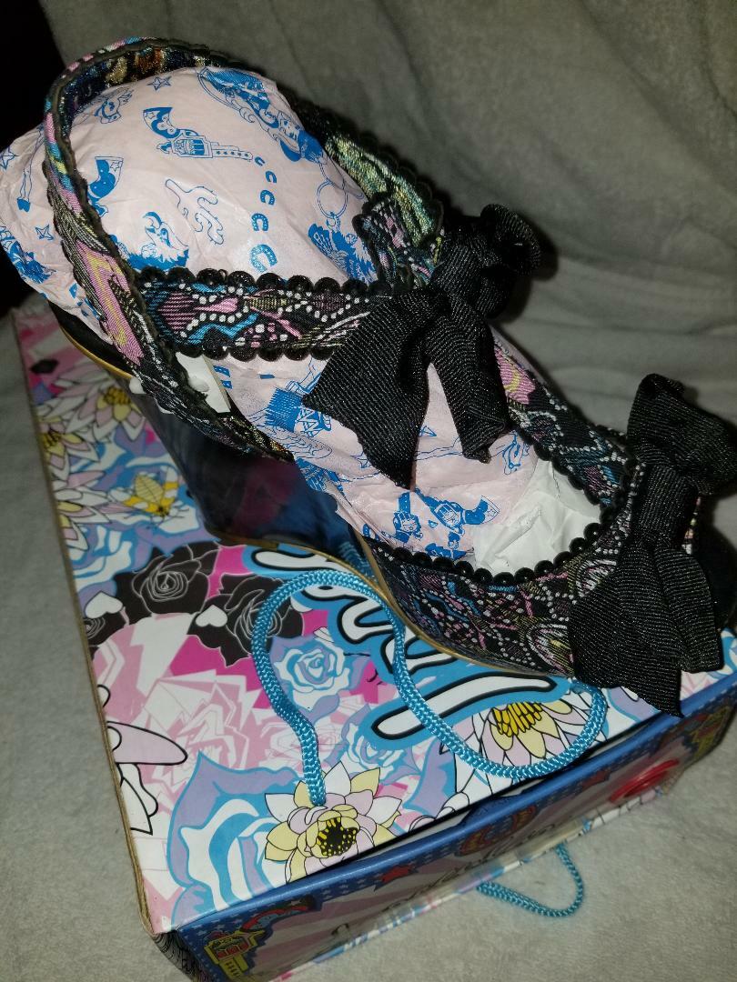 Irregular Choice Mutiny Loves It Black US Womens Size M075 Euro 38.5 | eBay
