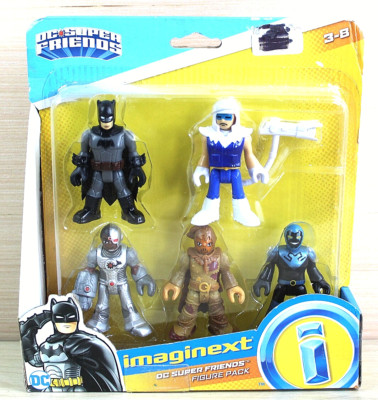 Imaginext DC Super Friends Figure Pack of 5 Batman Scarecrow Cyborg etc ...
