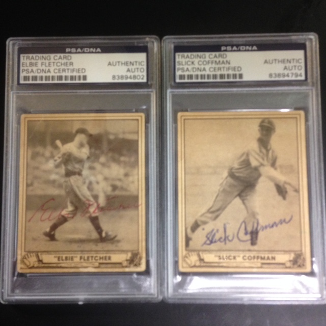 1940 Play Ball Elbie Fletcher Signed Autographed Card Pittsburgh ...