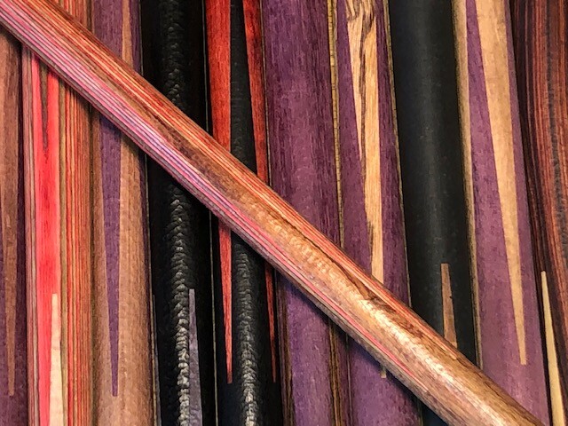 TNT Over Sized Full Splice Pool Cue Blank. Honduran RW into Spectraply ...