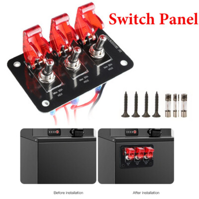 Metal Red LED Rocker Ignition Switch Panel Circuit Breaker 12V Car ...