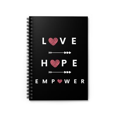 Love Hope Empower Journal Spiral Notebook Ruled Line | eBay