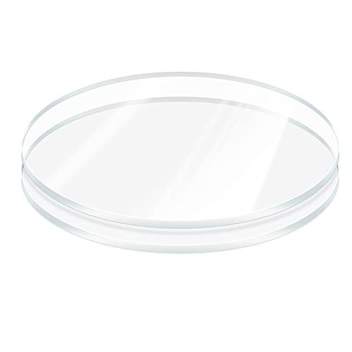 2 Pieces 1/8" Round Plexiglass Sheet 17 Inch Diameter Clear Acrylic ...