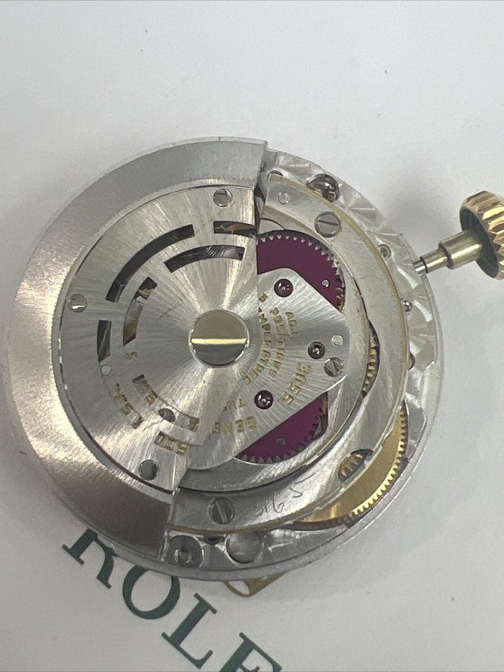 GENUINE Rolex President Single Quick Set 3055 Complete Movement Perfect ...