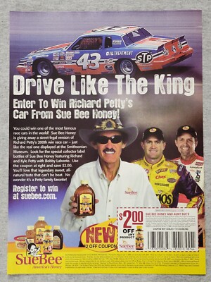 2006 Magazine Advertisement Page Richard Petty Race Car SueBee Honey ...