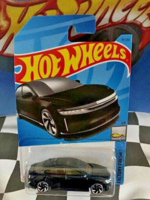 Hot Wheels 2023 HW Factory Fresh 1/5 097 Lucid Air Black RA6 | eBay