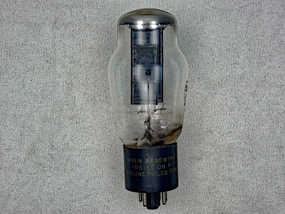 (1) Sylvania / Philco 5U4G Rectifier Tube Black Ribbed Plates Tests ...