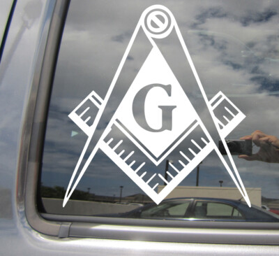Freemason G Masonic Masons Free Mason Car Truck Vinyl Decal Window ...